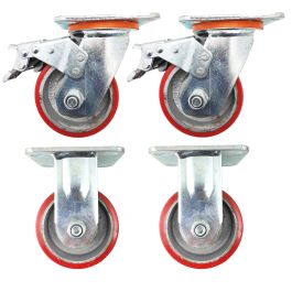 Dody Online Store 4pcs Set 4inch 10cm 2swivel&lock+2Fixed Heavy Duty ...